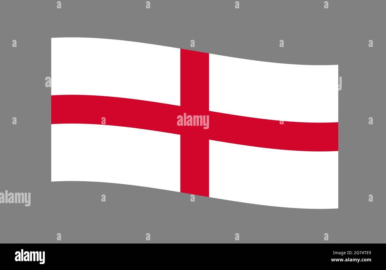 waving English national flag of England, UK Stock Photo - Alamy