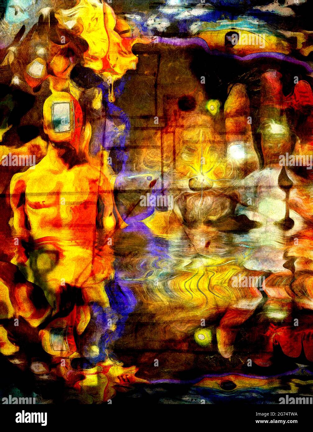 Man with open door instead of face. Door to the mind. 3D rendering ...