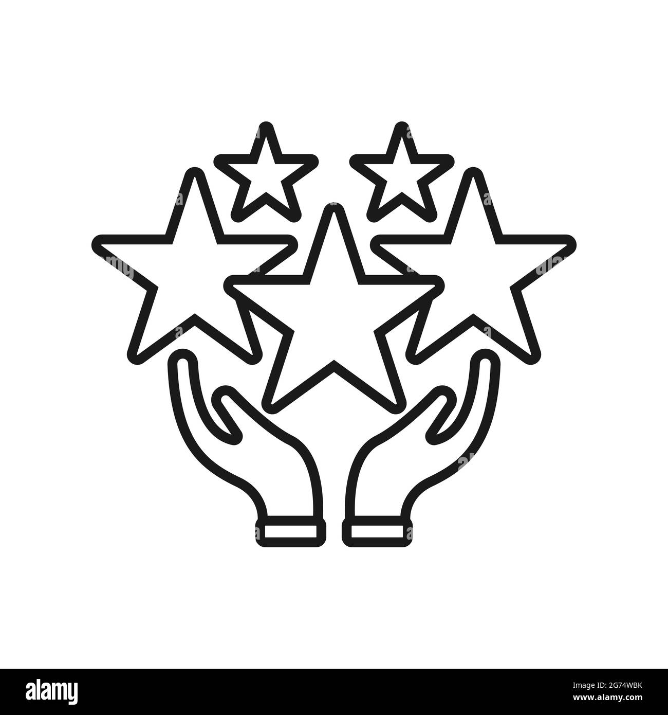 Rating, Review, or feedback icon vector illustration. Customer rating ...