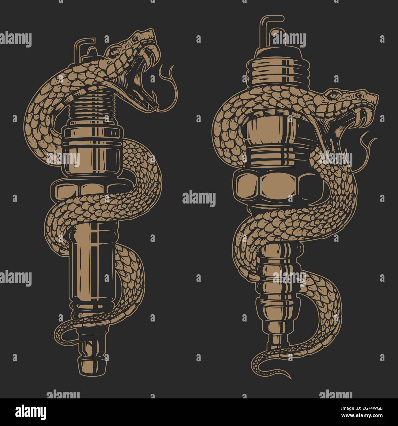 Cobra motor Stock Vector Images - Alamy