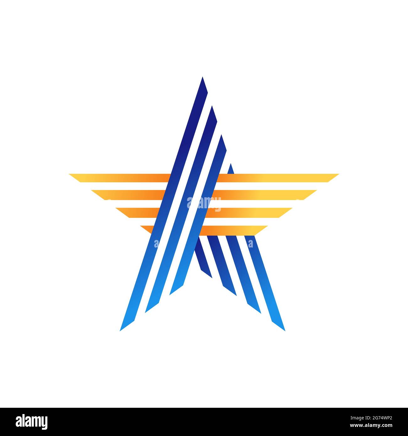 Abstract Star Logo icon Design Vector template. Simple and Elegant Star Logo design concept ...