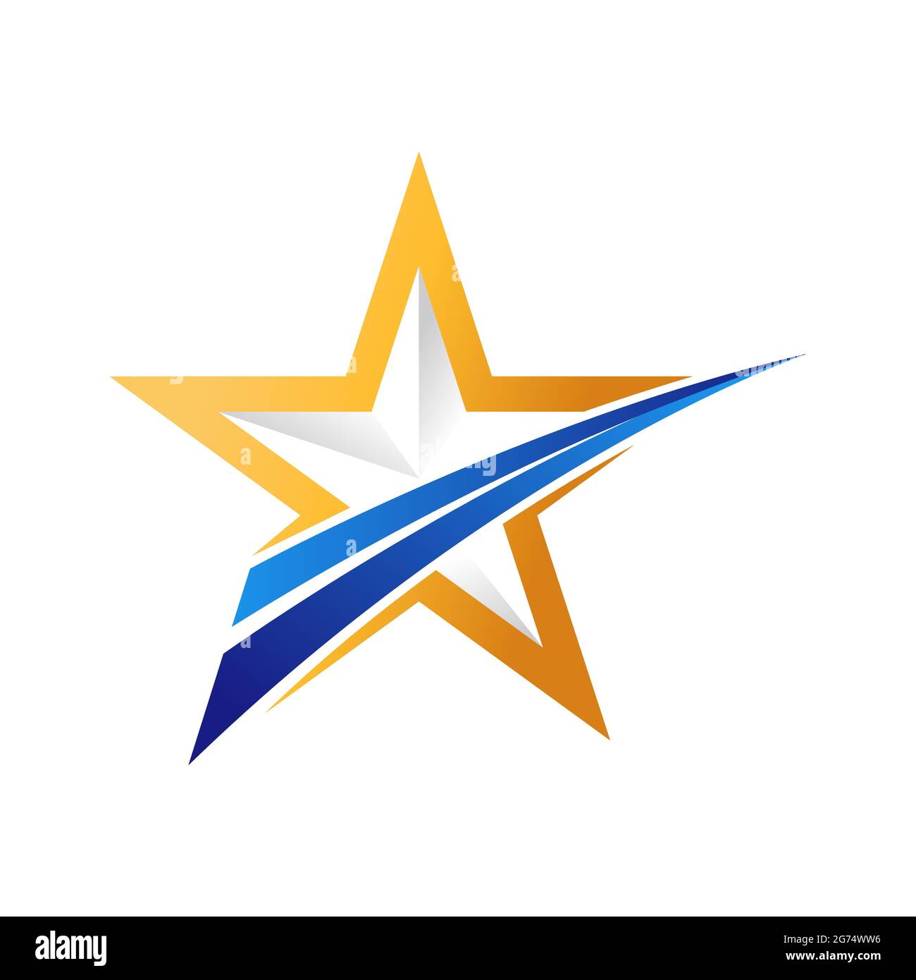 Abstract Star Logo icon Design Vector template. Simple and Elegant Star Logo design concept ...