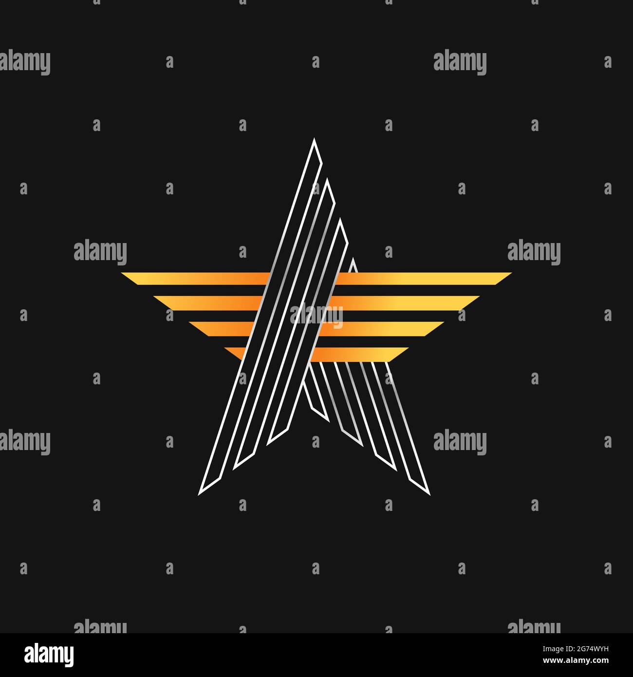 Abstract Star Logo icon Design Vector template. Simple and Elegant Star Logo design concept ...