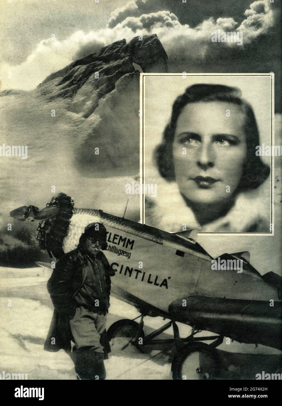LENI RIEFENSTAHL and ERNST UDET in STURME UBER DEM MONT BLANC aka STORM ...