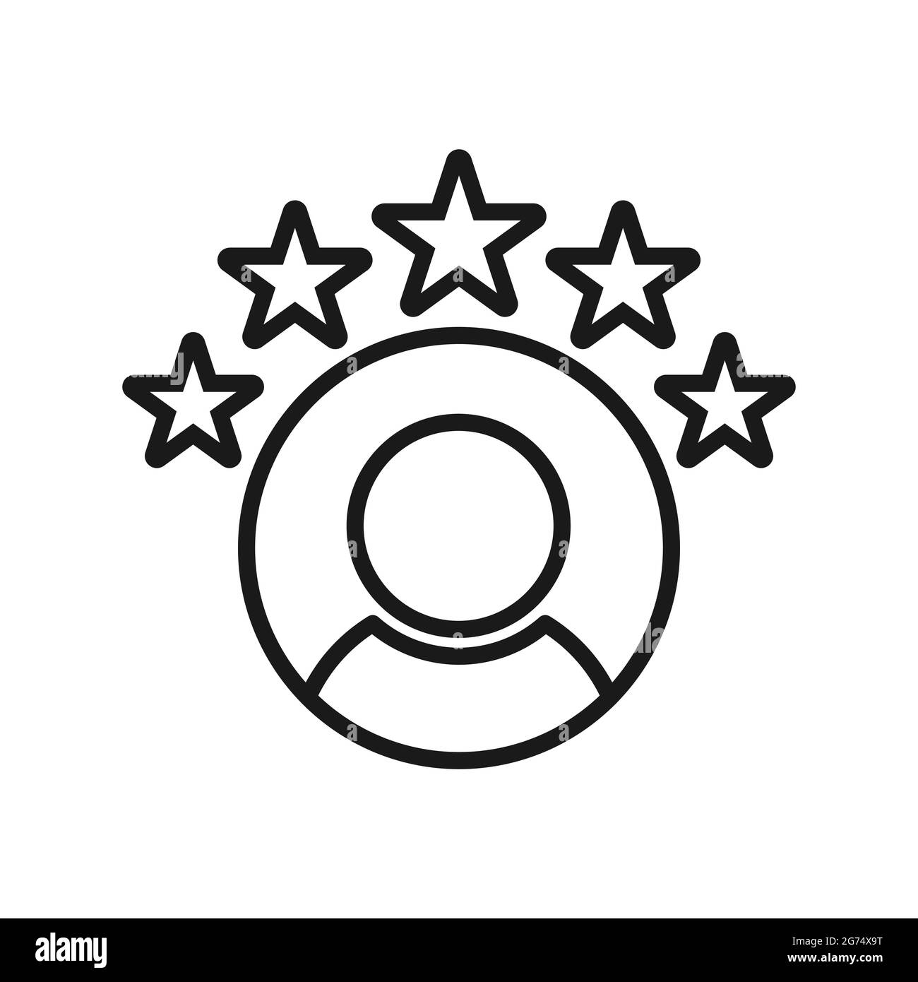 Rating, Review, or feedback icon vector illustration. Customer rating ...