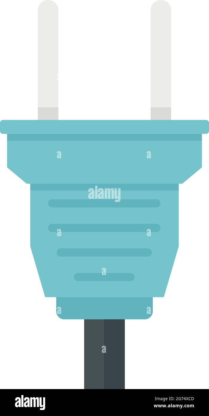 Wire plug icon flat isolated vector Stock Vector Image & Art - Alamy