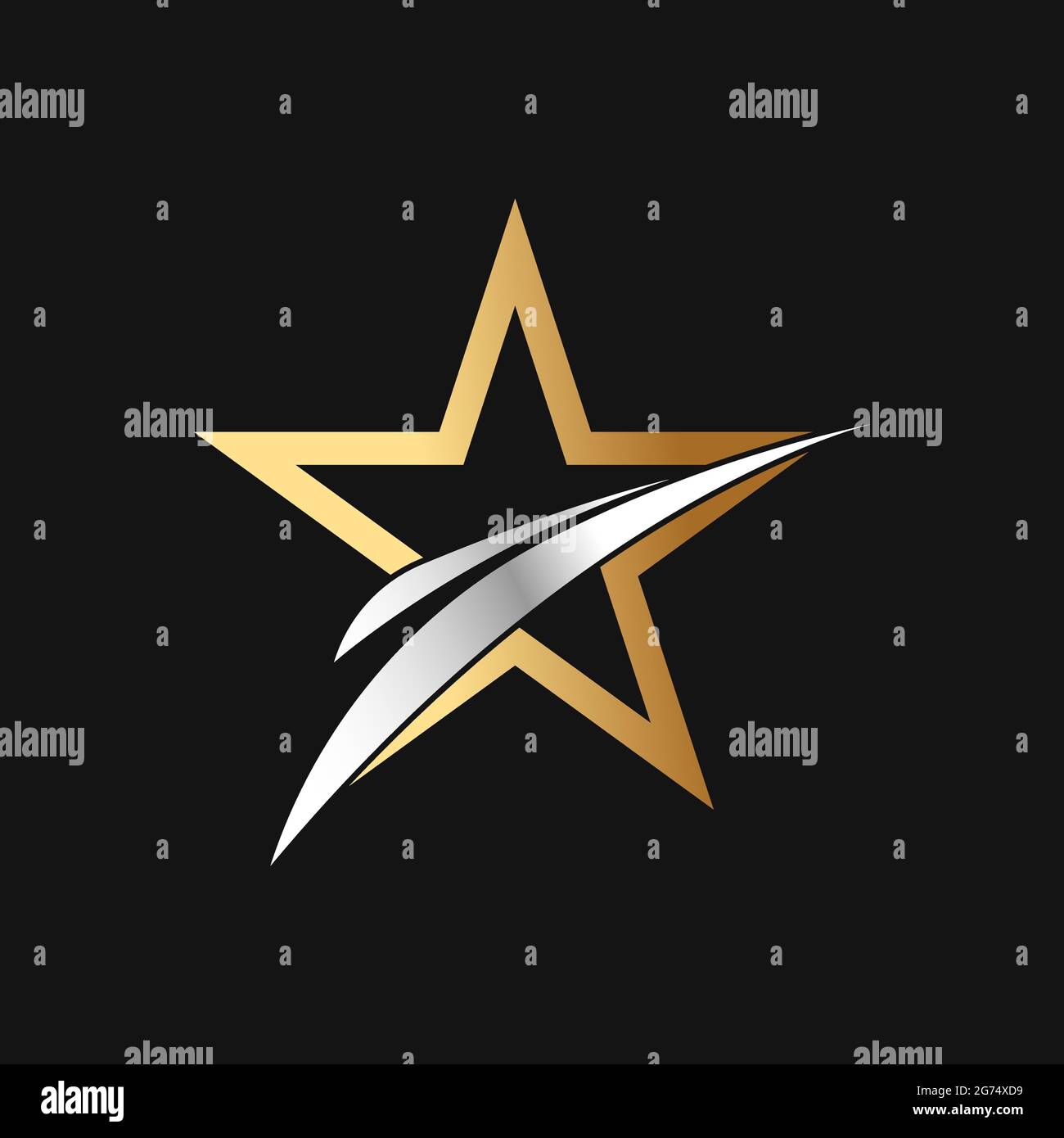 Abstract Star Logo icon Design Vector template. Simple and Elegant Star Logo design concept ...
