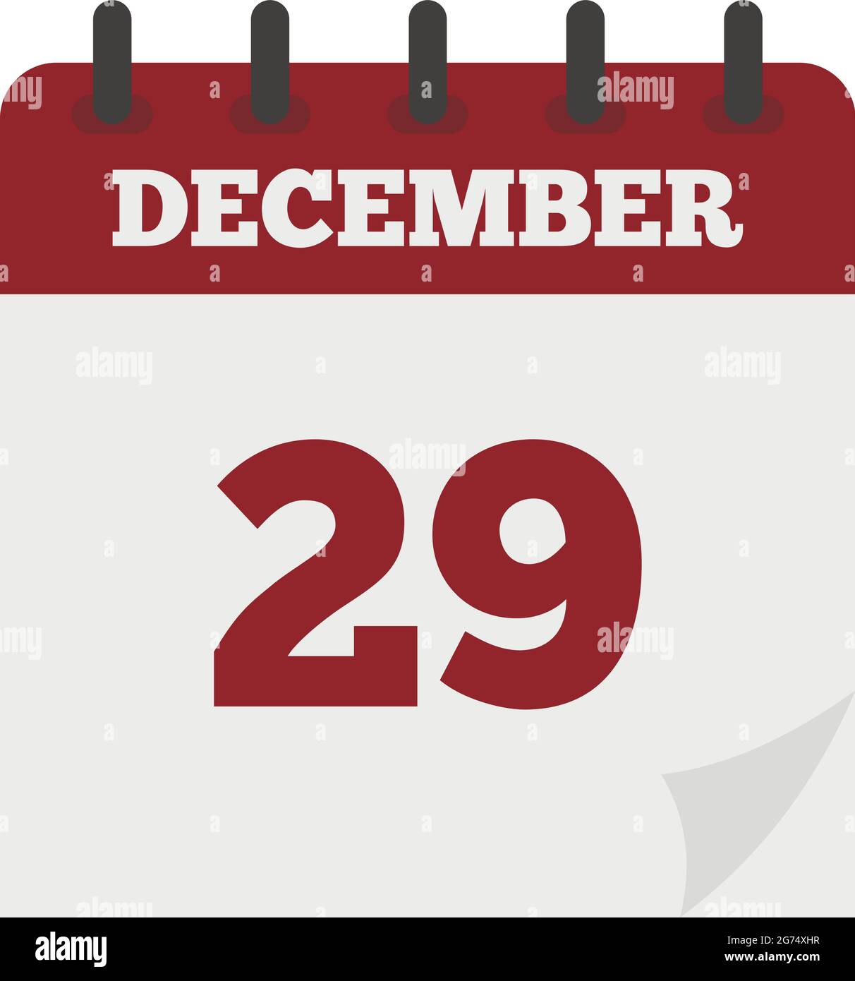December calendar icon flat isolated vector Stock Vector Image & Art ...