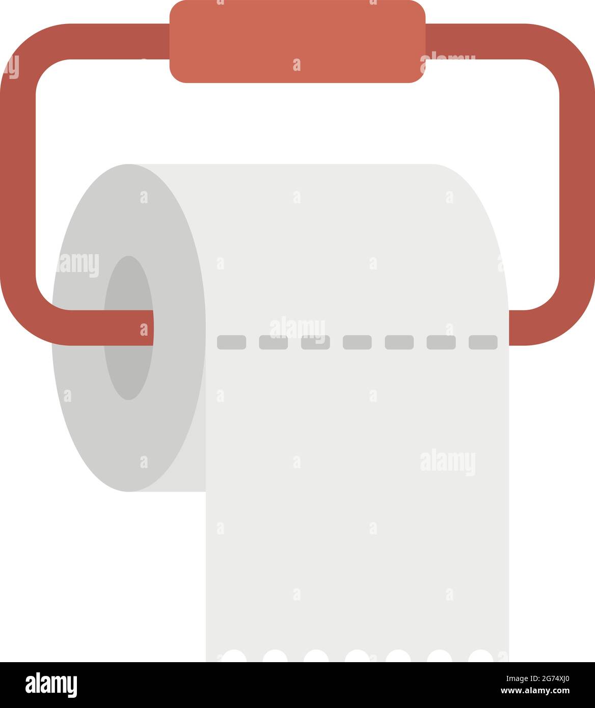 Toilet paper icon flat isolated vector Stock Vector Image & Art - Alamy