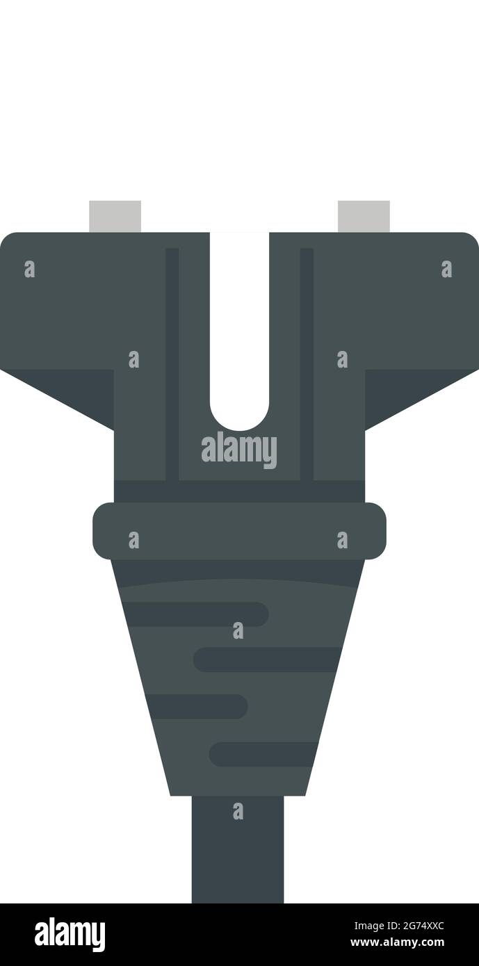 Cable plug icon flat isolated vector Stock Vector Image & Art - Alamy