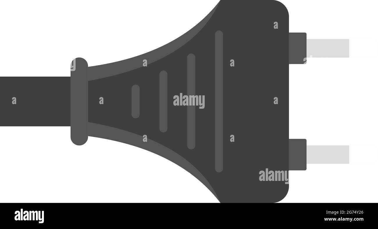 Device electric plug icon flat isolated vector Stock Vector Image & Art ...