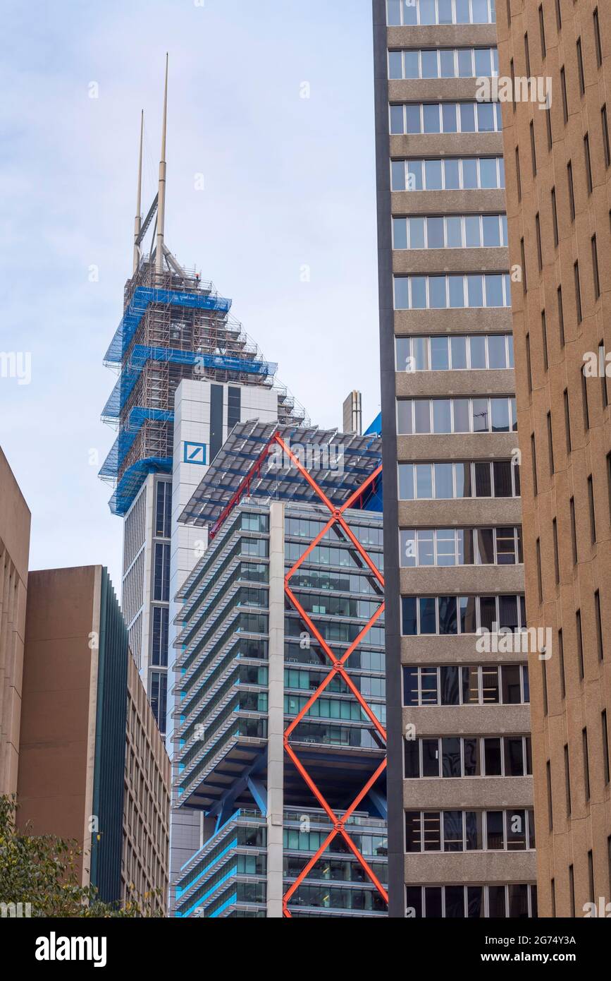 The top of the Deutsche Bank building in Sydney a 240m high sky scraper ...
