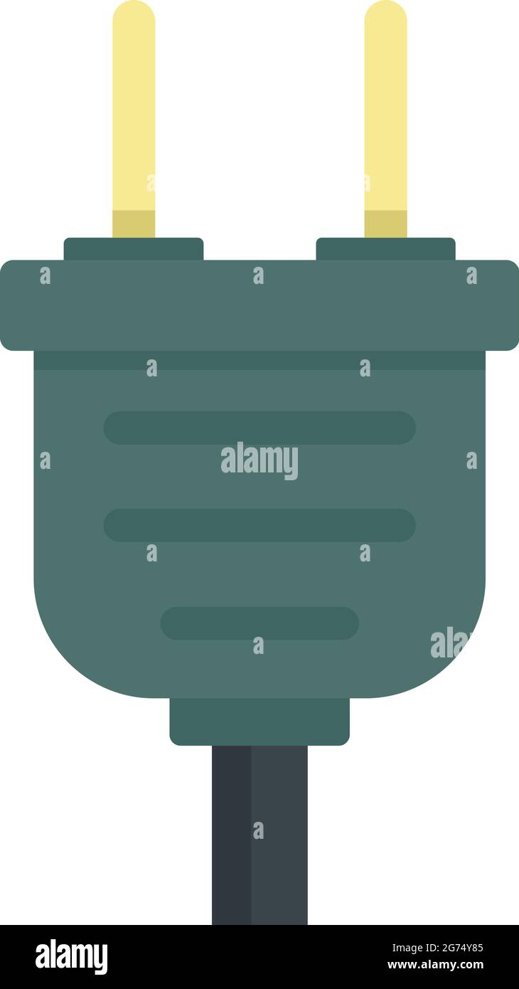 Plug icon flat isolated vector Stock Vector Image & Art - Alamy