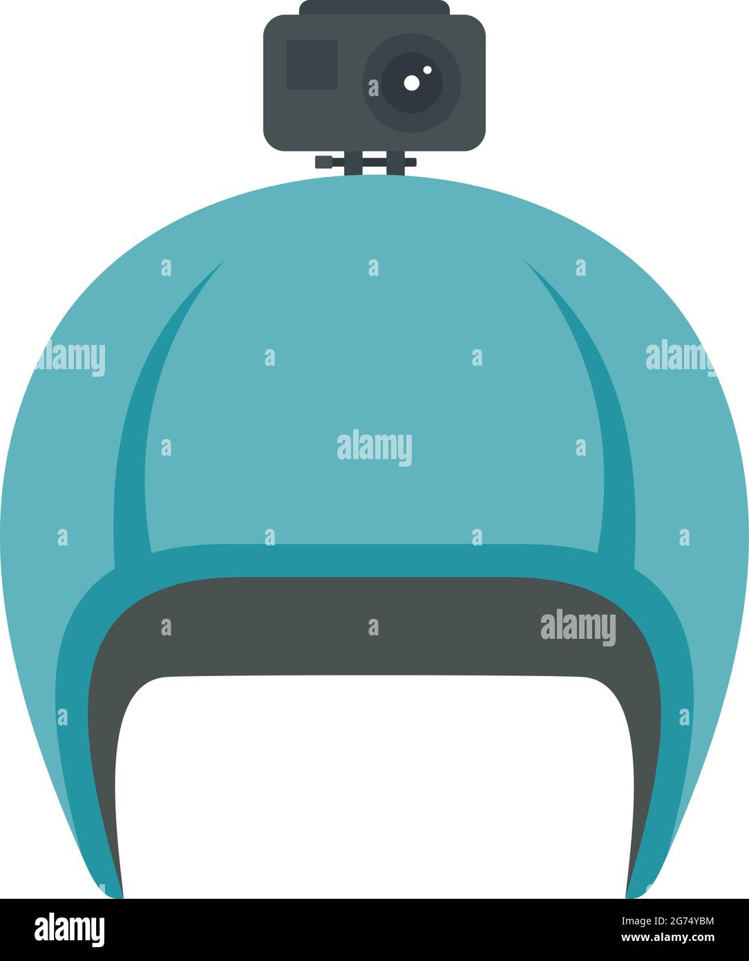 Helmet camera bicycle Stock Vector Images - Alamy