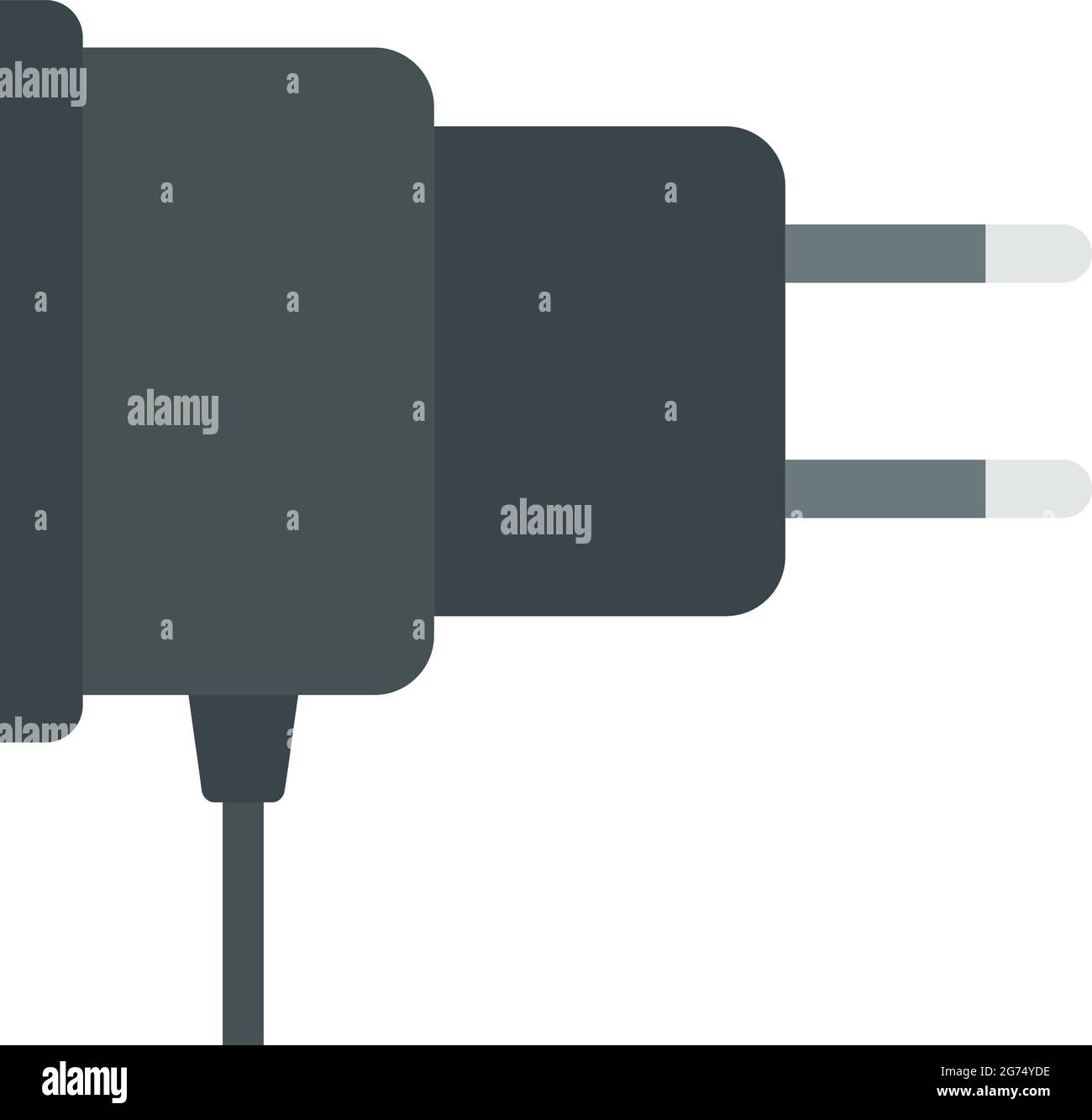 Mobile phone plug icon flat isolated vector Stock Vector Image & Art ...