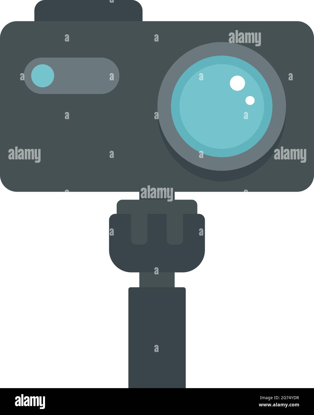 Professional action camera icon flat isolated vector Stock Vector Image ...