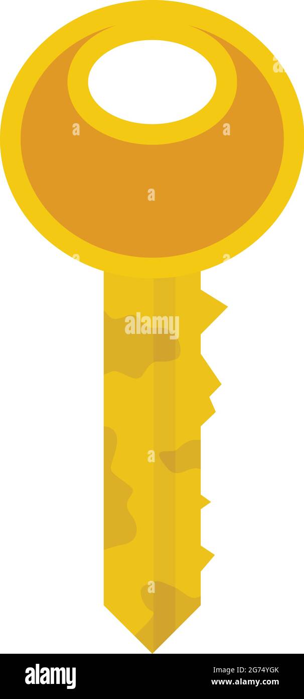 Garbage door key icon flat isolated vector Stock Vector Image & Art - Alamy