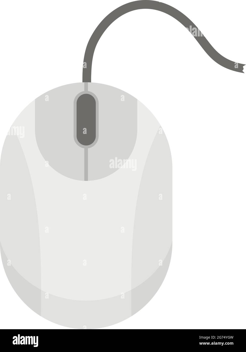 Broken computer mouse icon flat isolated vector Stock Vector Image ...