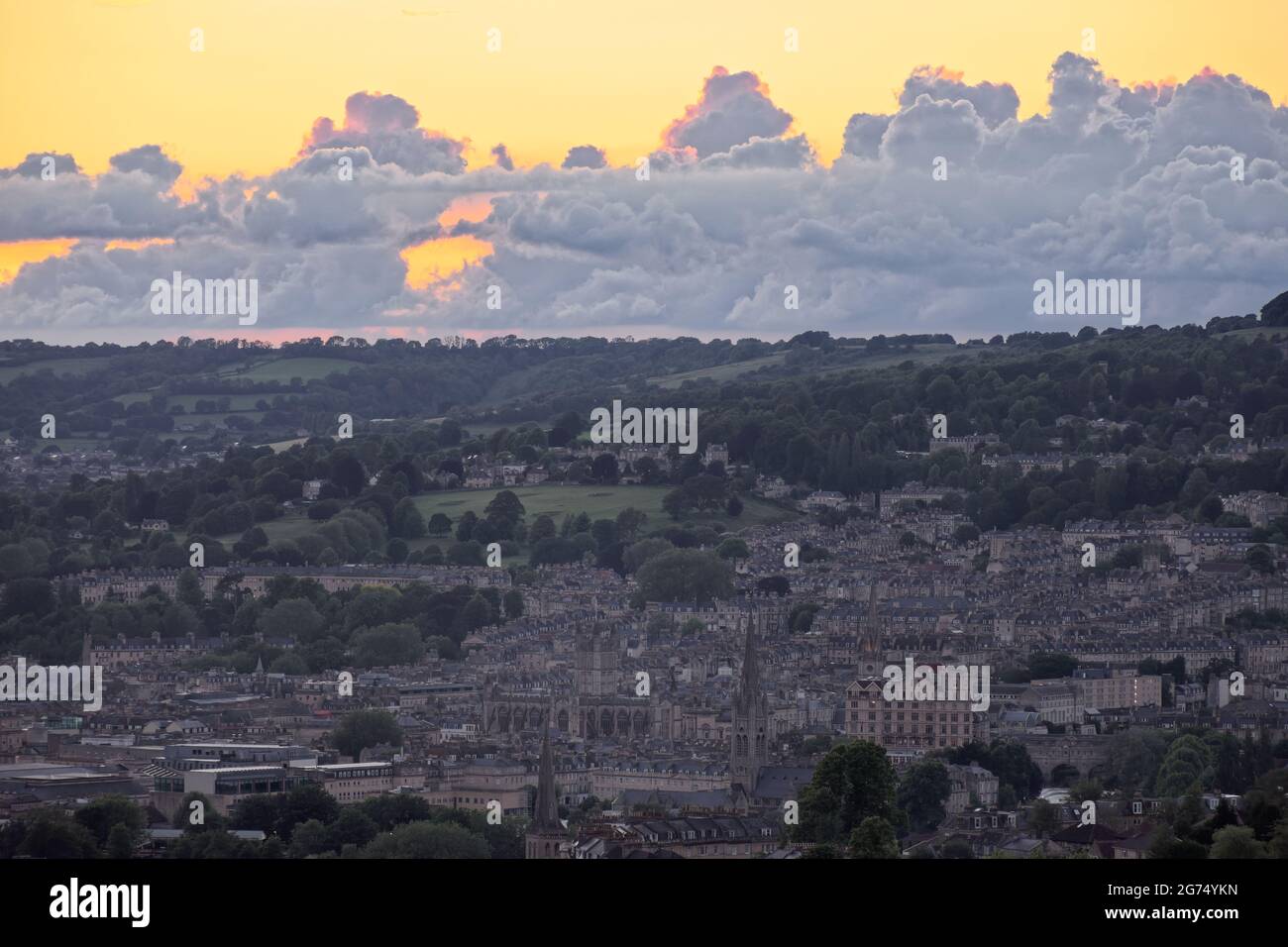 Bath skyline sunset Stock Photo - Alamy