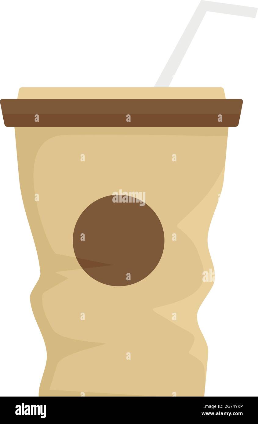 Used coffee cup icon flat isolated vector Stock Vector Image & Art - Alamy