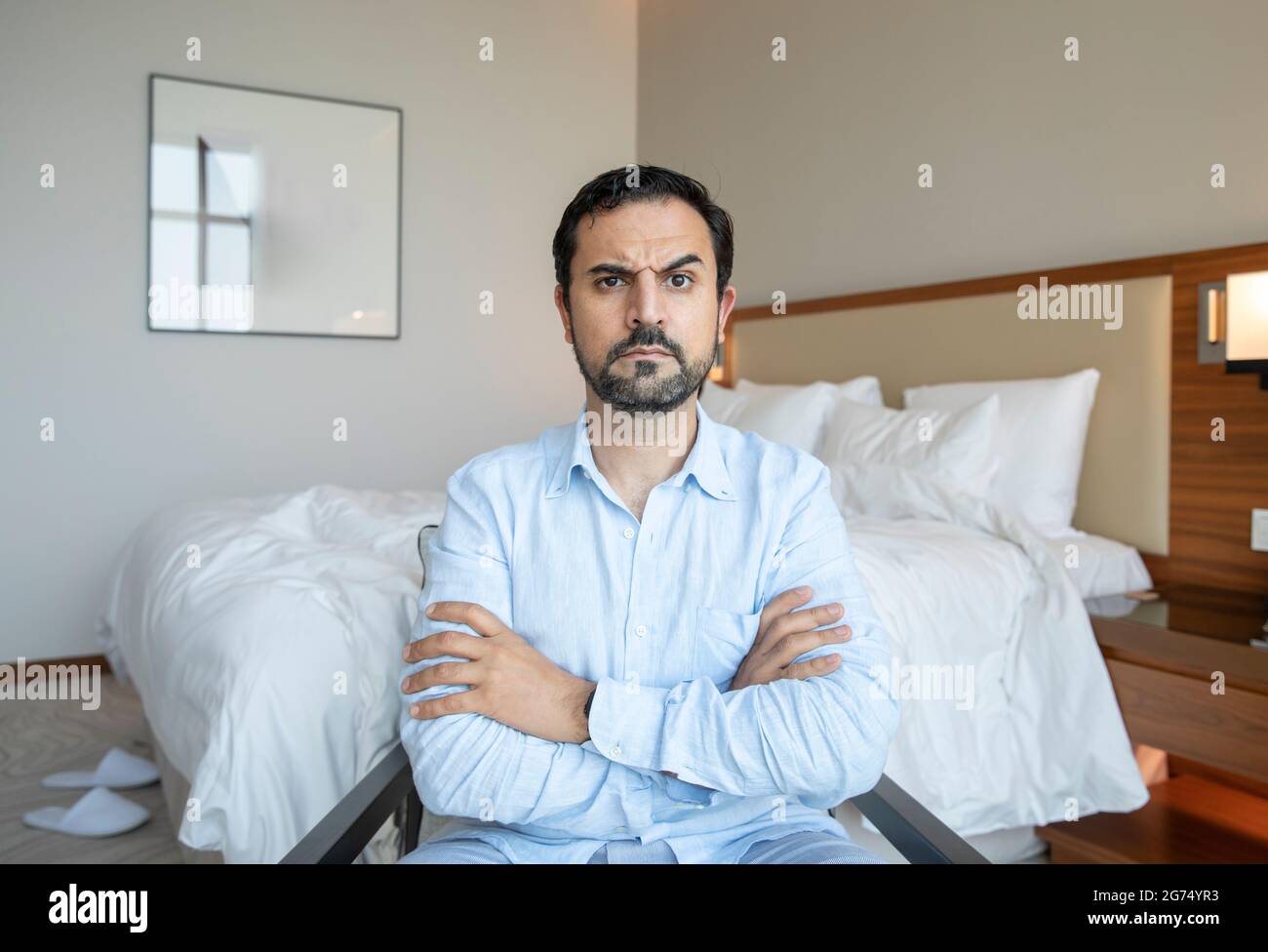 portrait of an angry middle aged man Stock Photo - Alamy