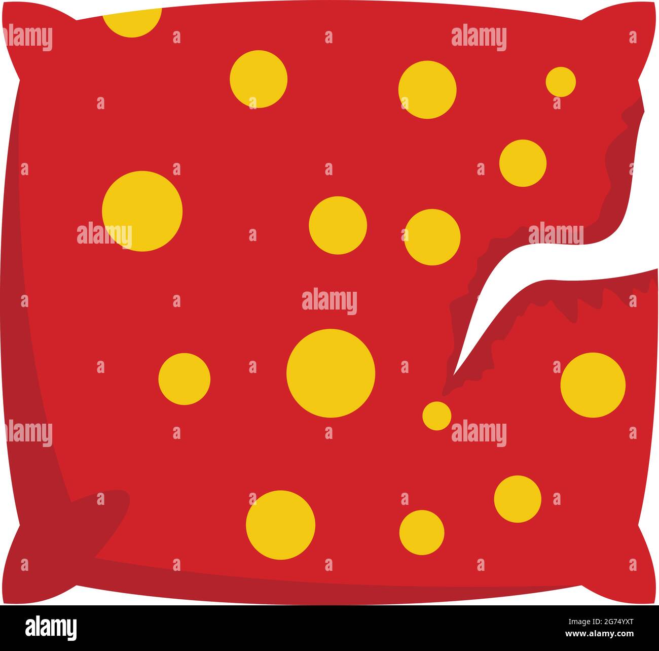 Torn pillow icon flat isolated vector Stock Vector Image & Art - Alamy
