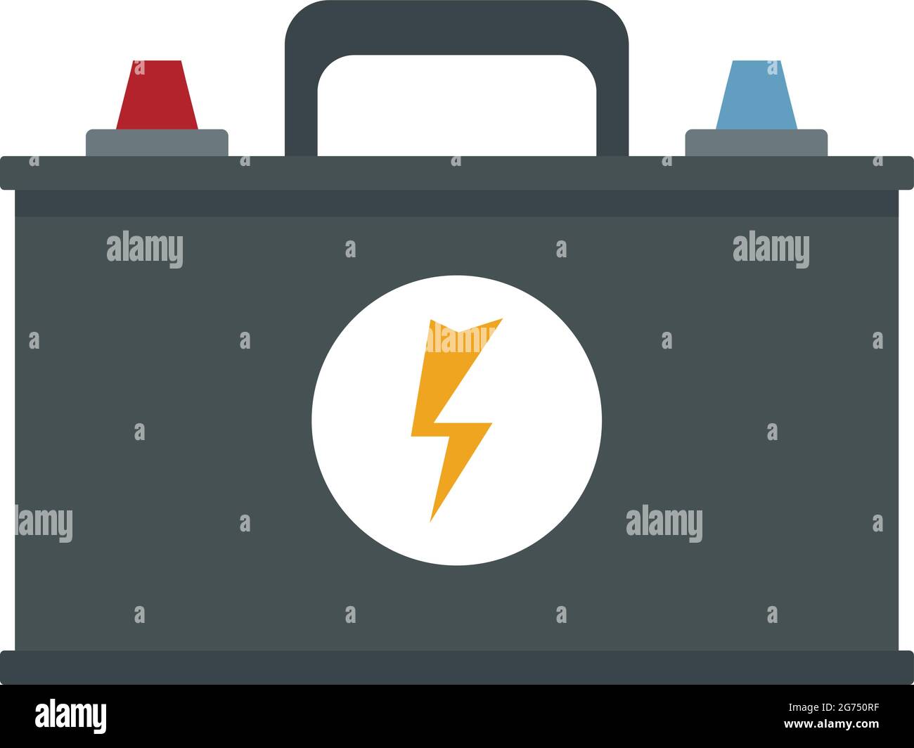 Old car battery icon flat isolated vector Stock Vector Image & Art - Alamy