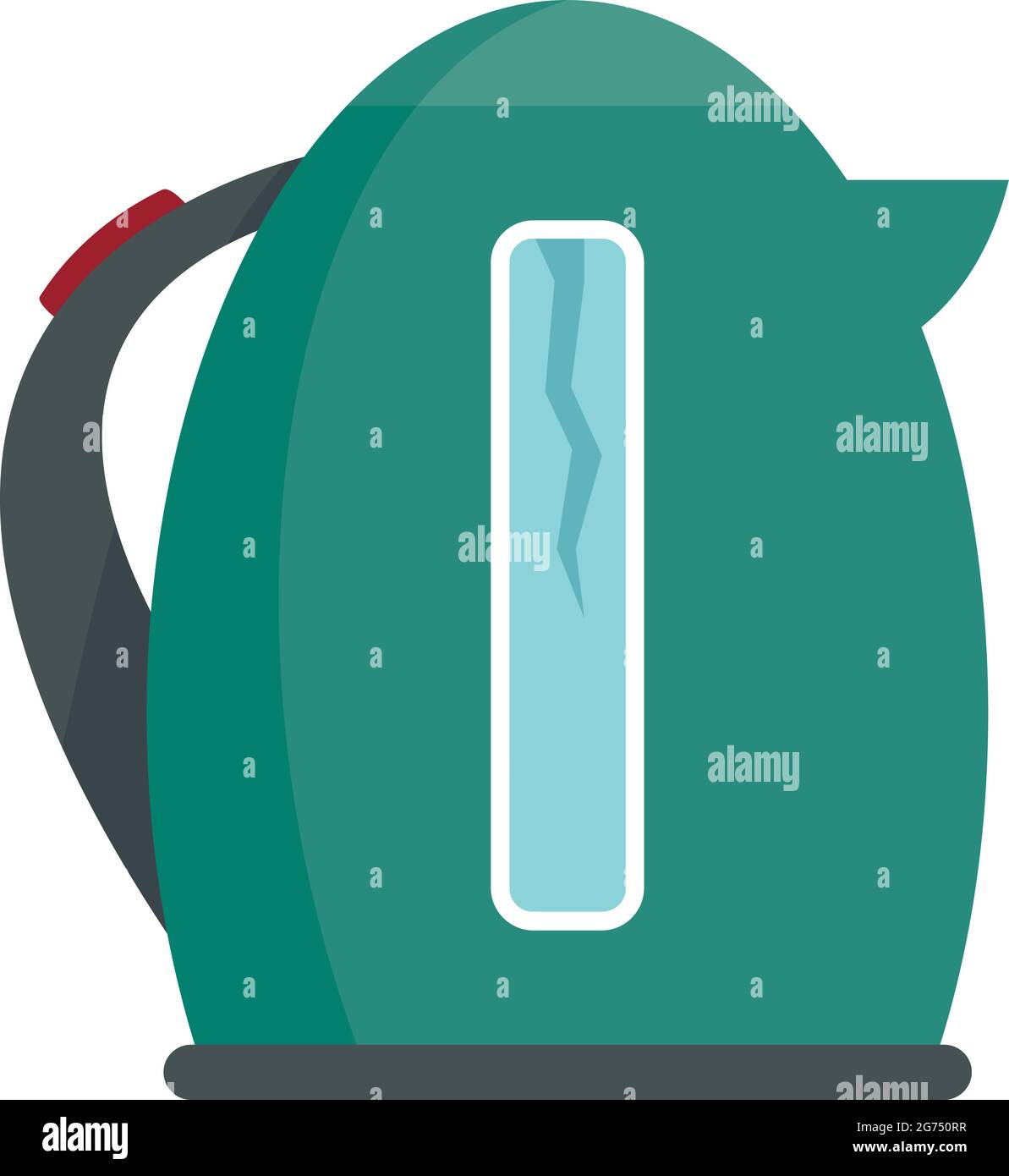 Broken electric kettle icon flat isolated vector Stock Vector Image & Art - Alamy