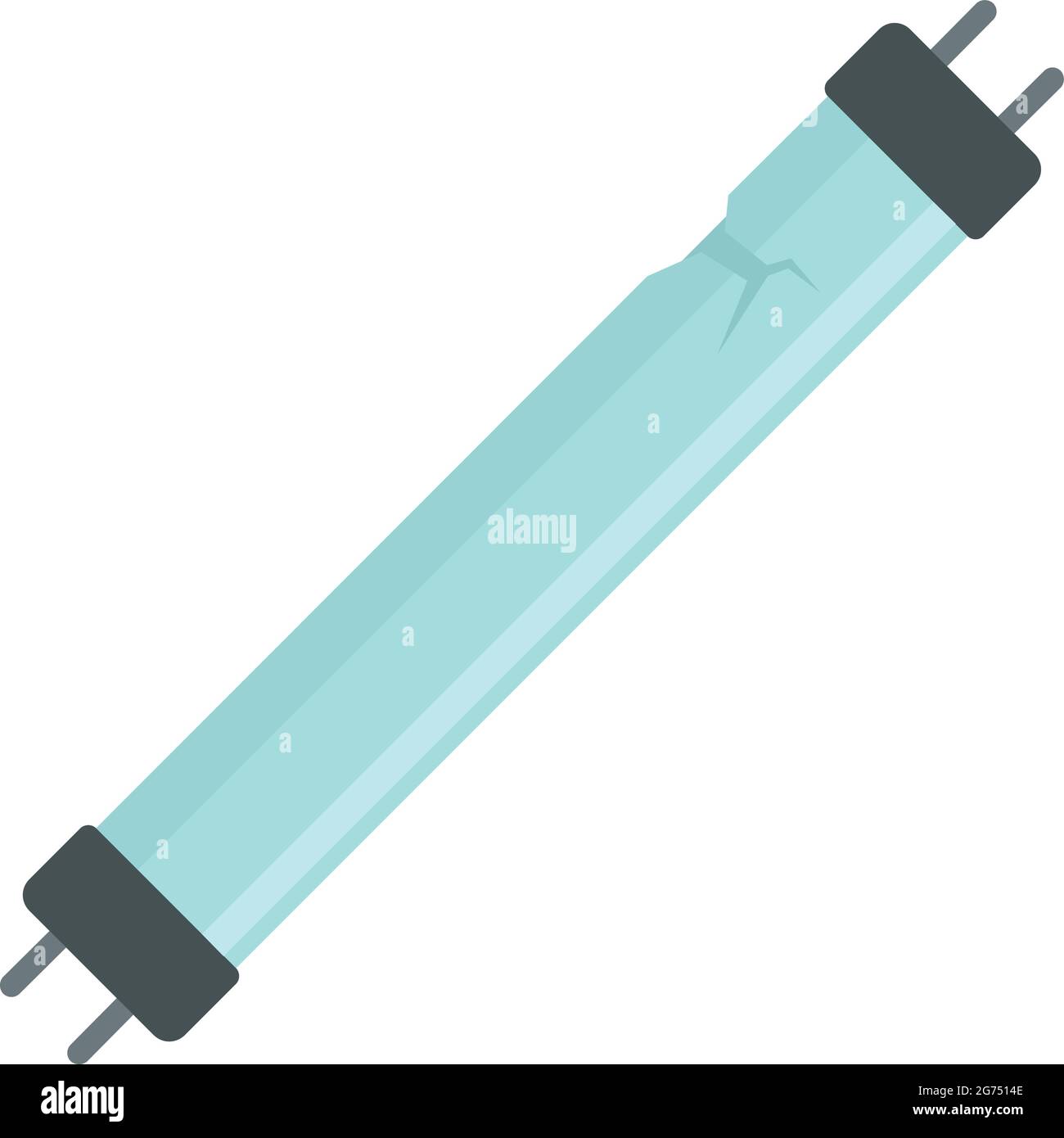 Broken fluorescent lamp Stock Vector Images - Alamy
