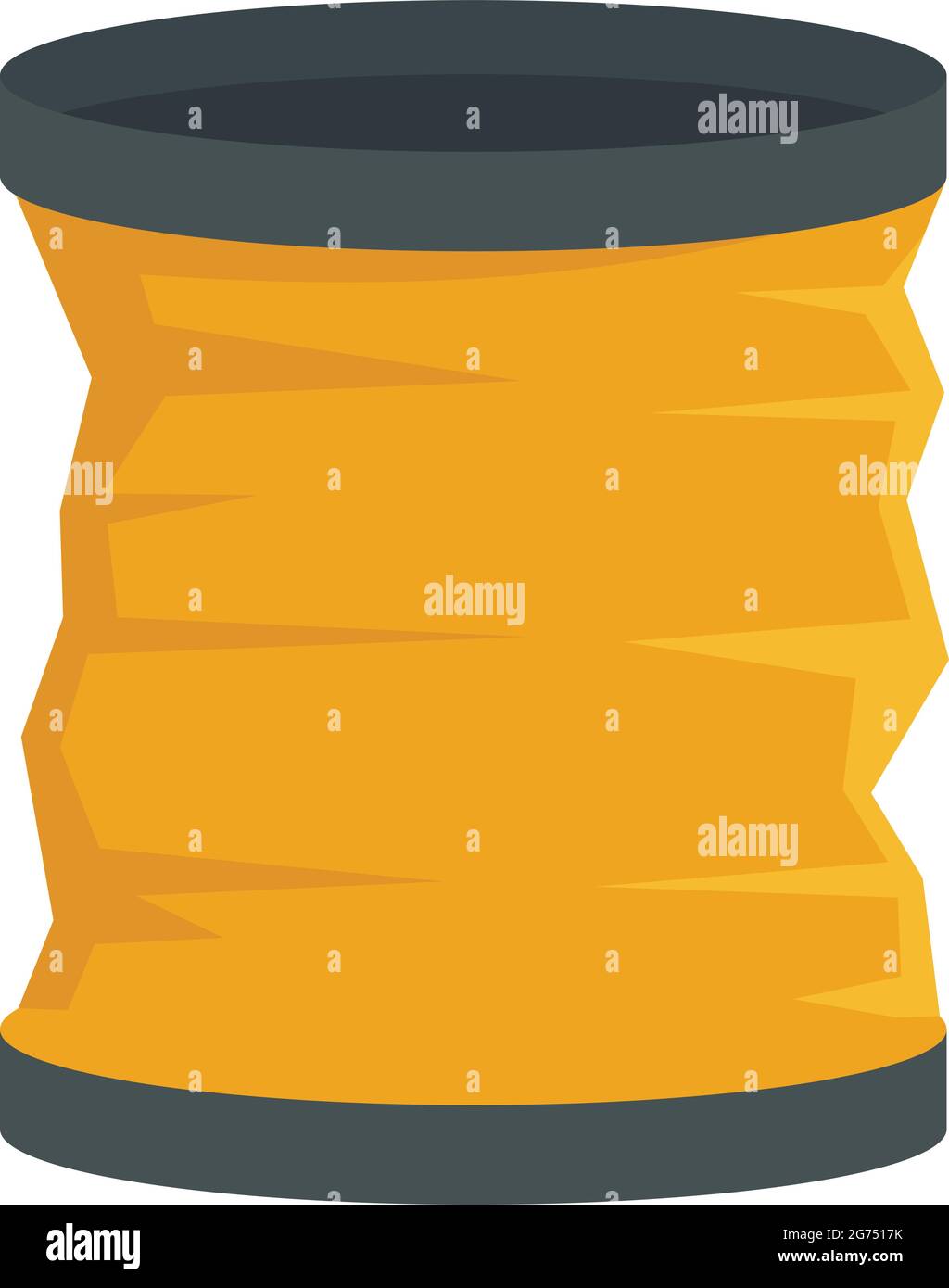 Garbage tin icon flat isolated vector Stock Vector Image & Art - Alamy