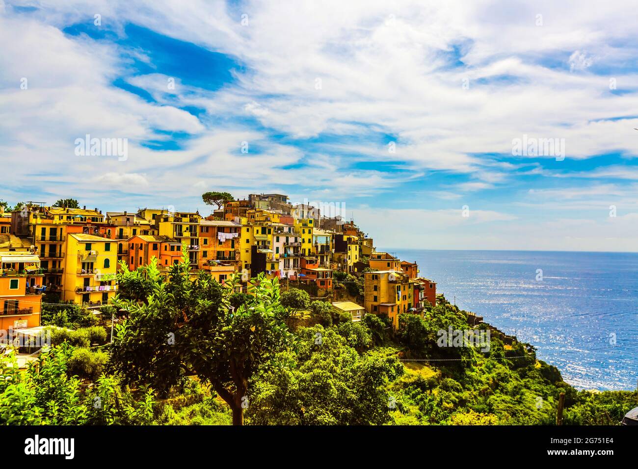 Landmarks of Italy- national park Cinque terre and picturesque hilltop ...