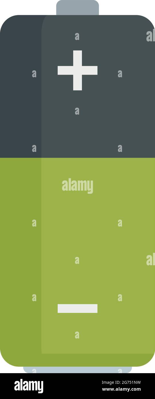 Used battery icon flat isolated vector Stock Vector Image & Art - Alamy