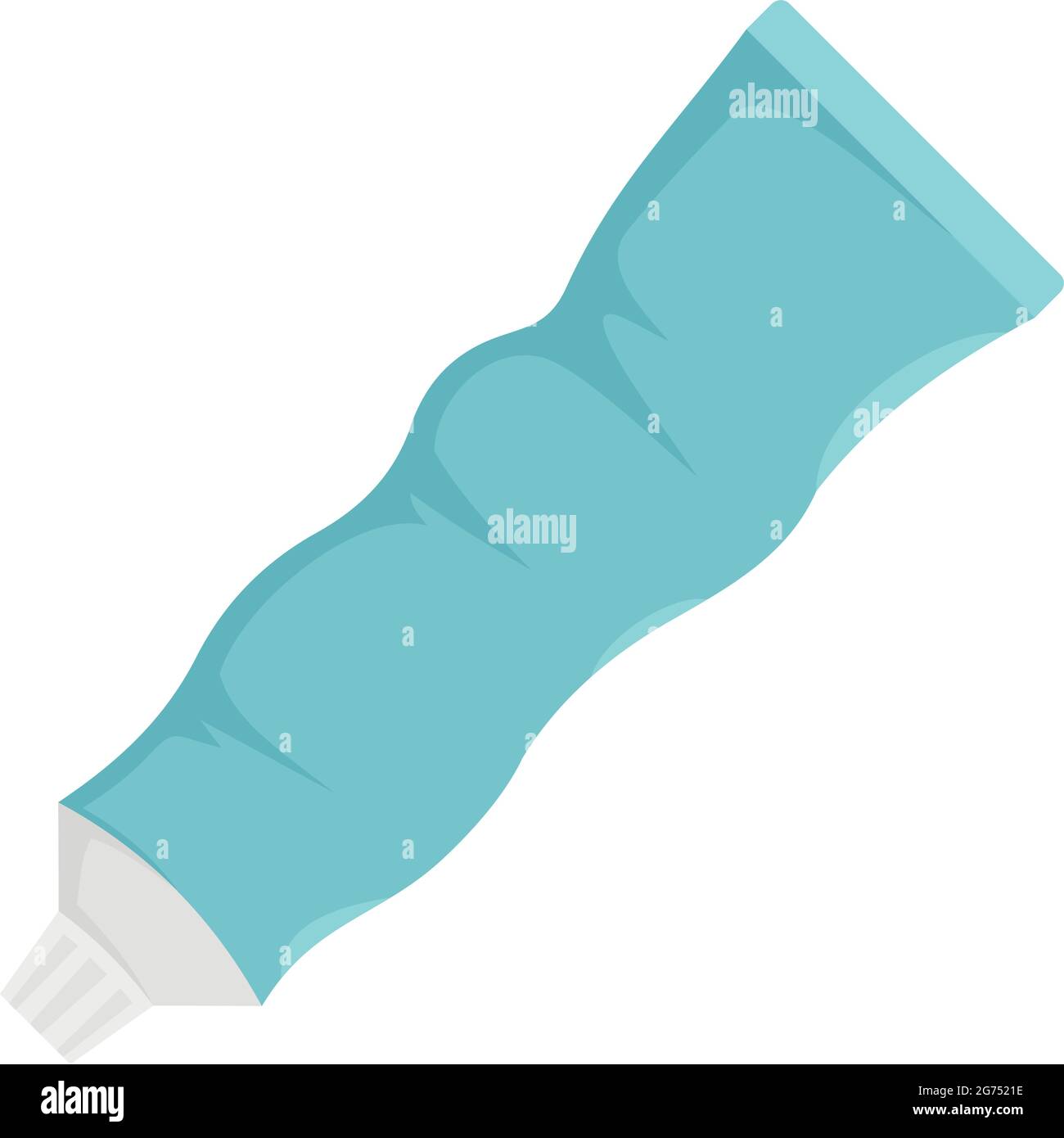 Used toothpaste icon flat isolated vector Stock Vector Image & Art - Alamy