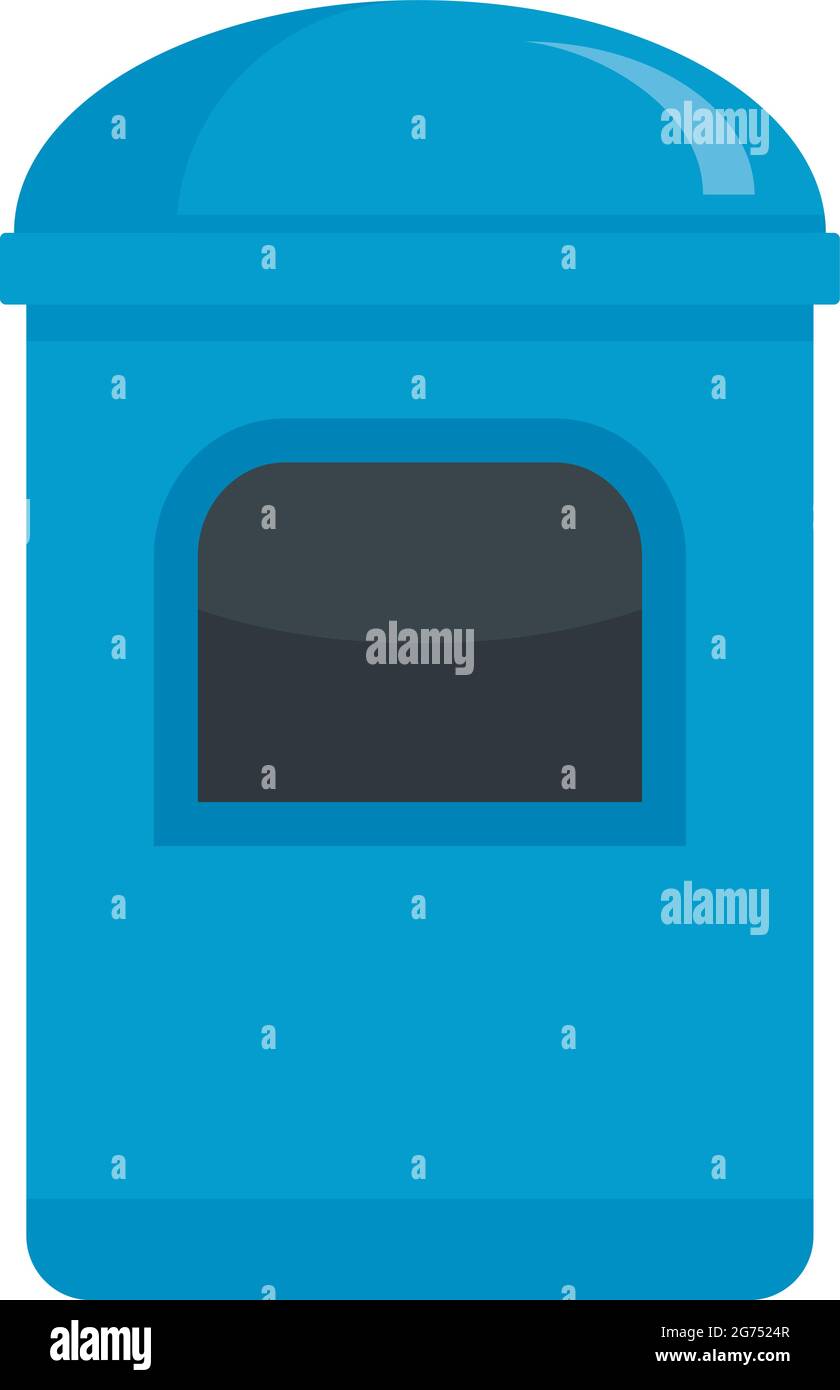 Garbage box icon flat isolated vector Stock Vector Image & Art - Alamy
