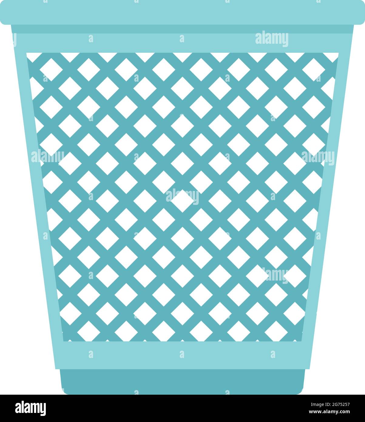 Garbage basket icon flat isolated vector Stock Vector Image & Art - Alamy