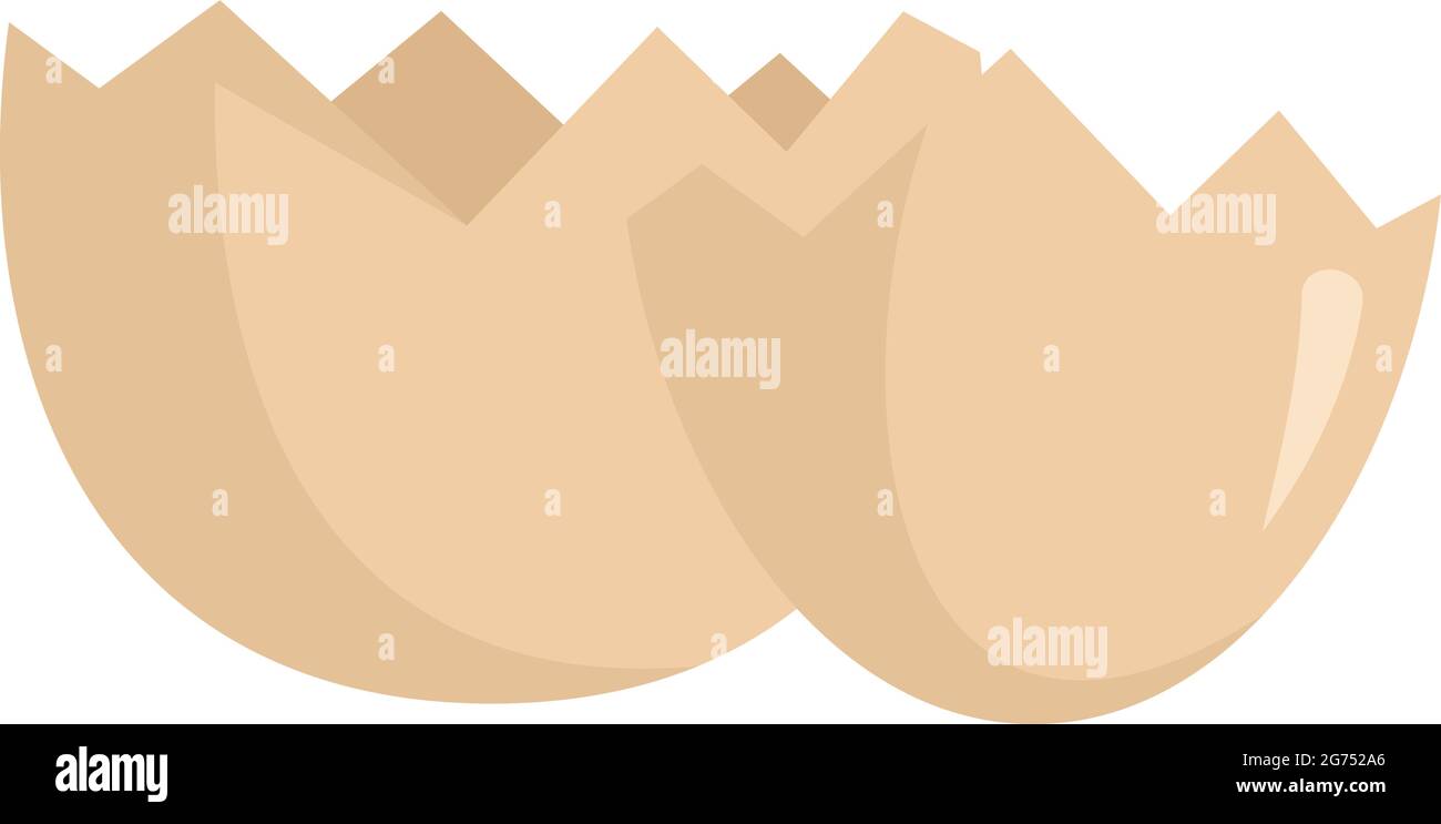 Eggshell icon flat isolated vector Stock Vector Image & Art - Alamy