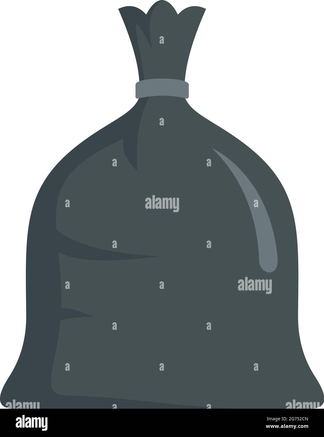 Garbage bag icon flat isolated vector Stock Vector Image & Art - Alamy