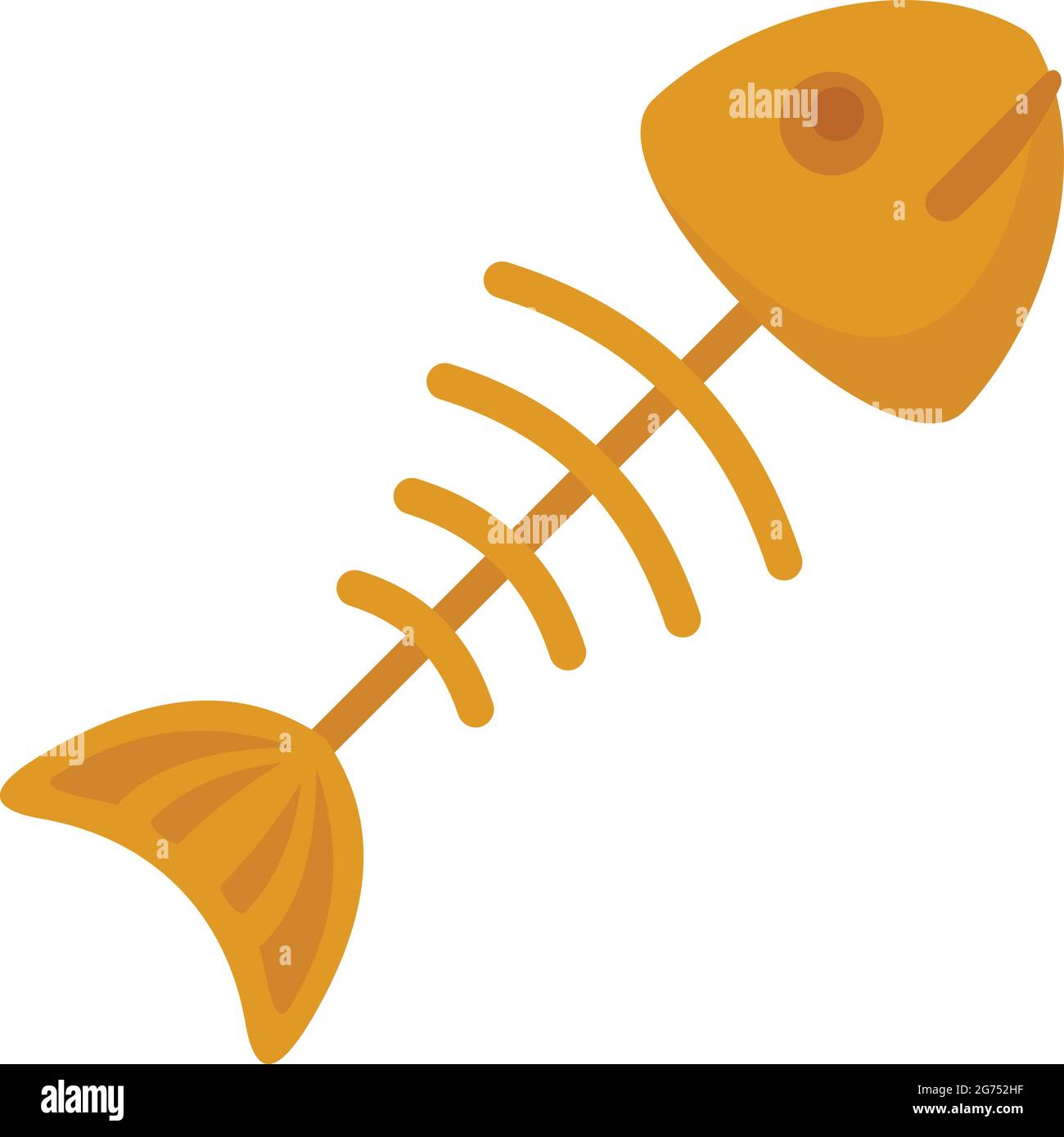 Fish skull icon flat isolated vector Stock Vector Image & Art - Alamy