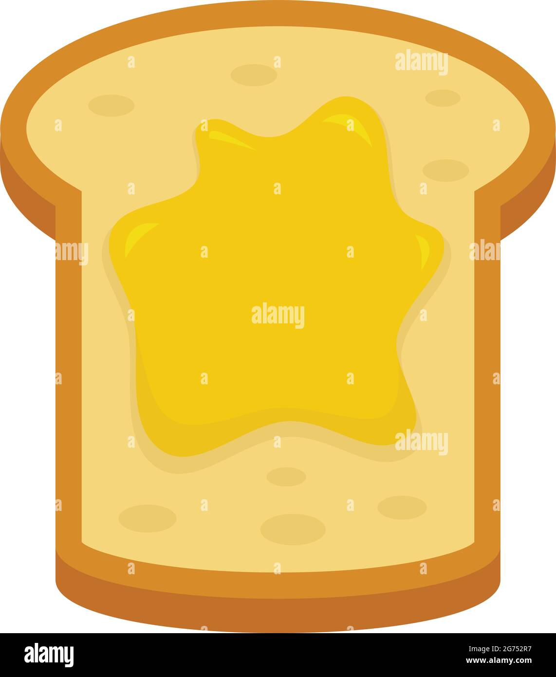Jam toast icon flat isolated vector Stock Vector Image & Art - Alamy