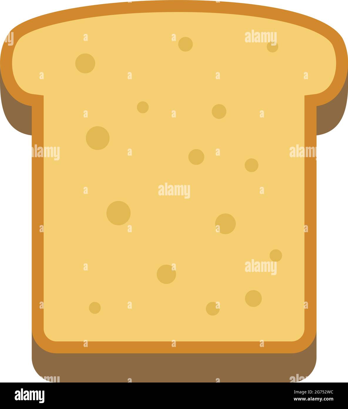 Tasty toast icon flat isolated vector Stock Vector Image & Art - Alamy