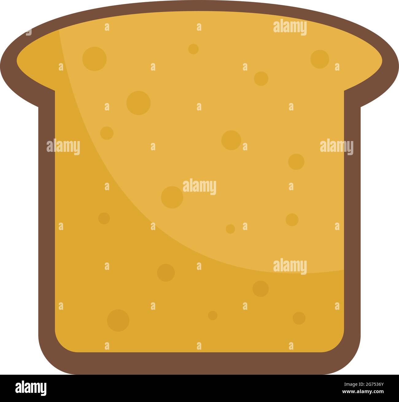 Toast icon flat isolated vector Stock Vector Image & Art - Alamy