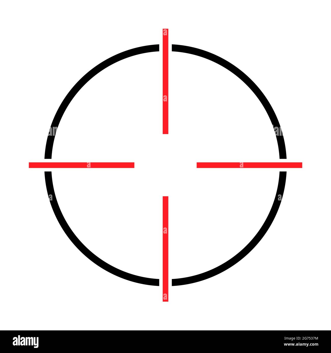 Sight gun vector icon. Modern target illustration of crosshair symbol ...