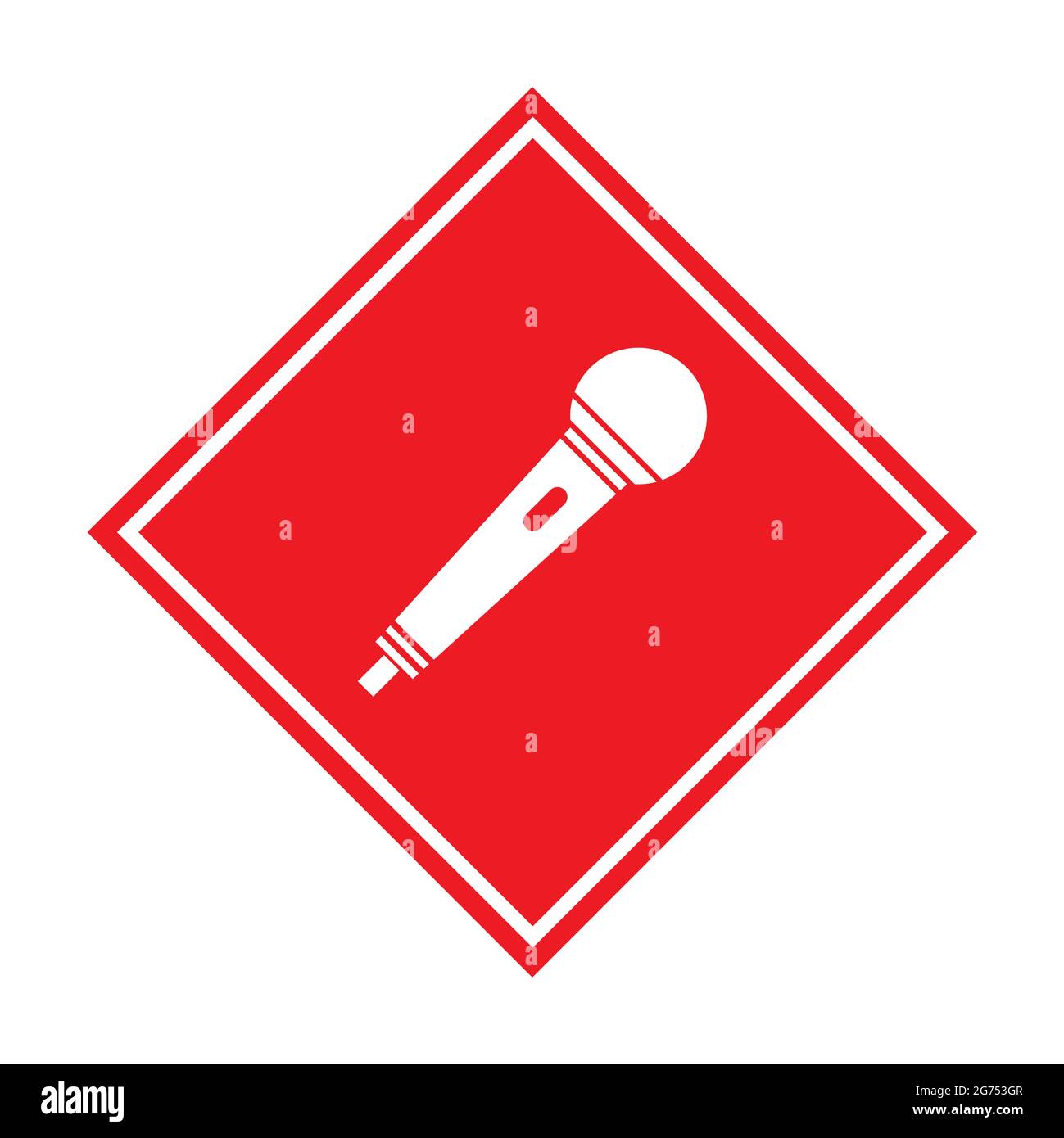 Microphone icon, audio speech symbol, record concert sign, web button ...