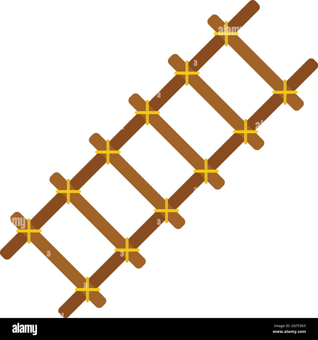 Handmade ladder icon flat isolated vector Stock Vector Image & Art - Alamy