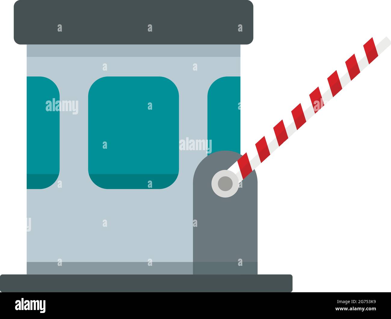Toll road icon flat isolated vector Stock Vector Image & Art - Alamy