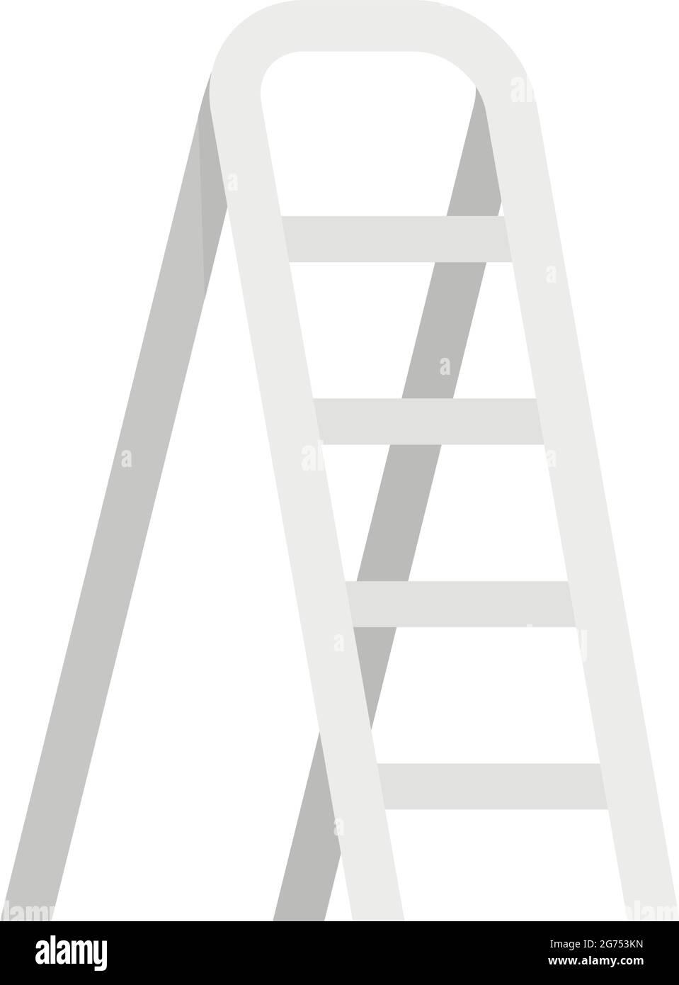 Aluminium ladder icon flat isolated vector Stock Vector Image & Art - Alamy