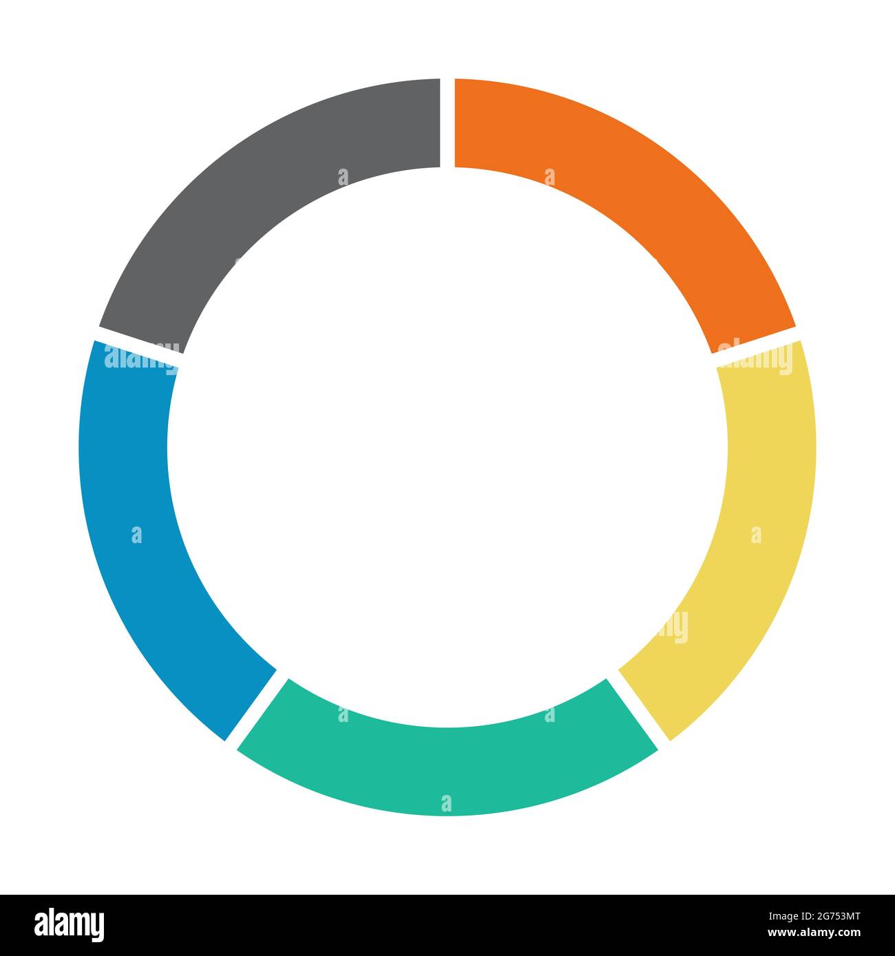 Infographic pie chart. Cycle presentation diagram 5 section. Vector ...