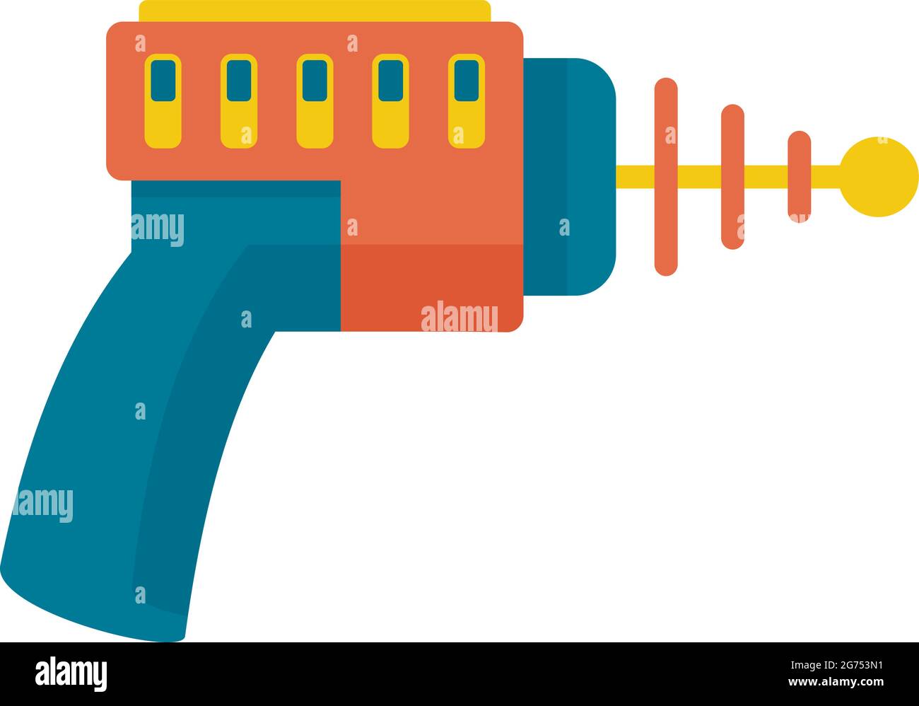 Laser blaster icon flat isolated vector Stock Vector Image & Art - Alamy