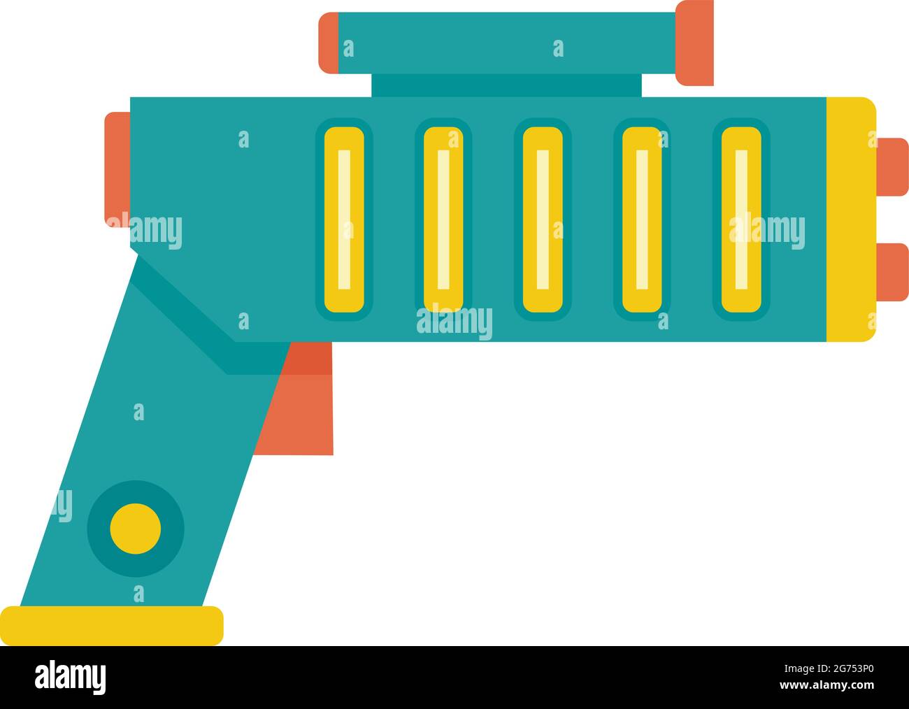 Weapon blaster icon flat isolated vector Stock Vector Image & Art - Alamy