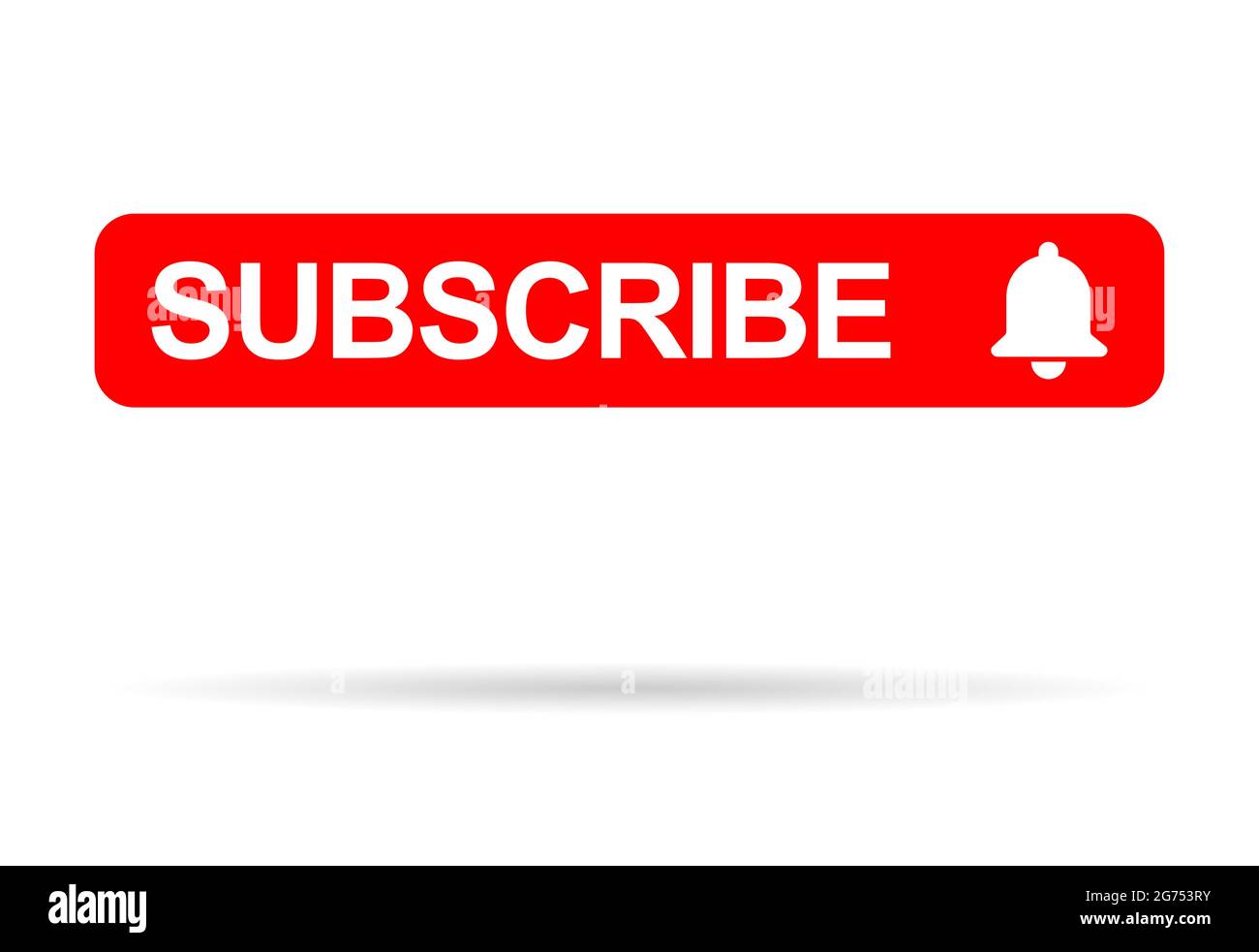 Subscribe web button, social media icon vector illustration, internet ...